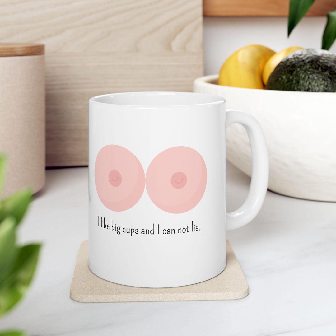 Boob Mug, Boobs, Big Boobs, Bachelor Party, Bachelorette Party, Tits, Ceramic Mug, Coffee Mug ...