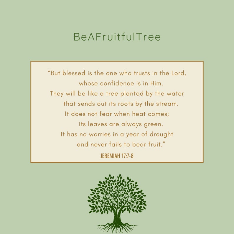 Monthly Goal Planner Bundle - Be A Fruitful Tree - Etsy