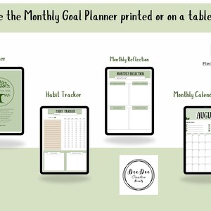 Monthly Goal Planner Bundle - Be A Fruitful Tree - Etsy
