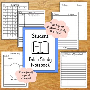 Student Bible Study Notebook - Etsy