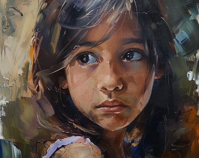 Custom Portrait Oil Painting on Canvas: Hand-painted From Photo - Etsy ...
