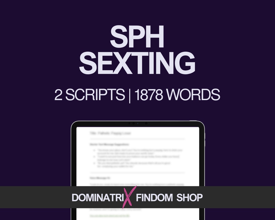 SPH Sexting Scripts Bundle | 2 Humiliating Small Penis Humiliation Sexting Scripts With PPV ...