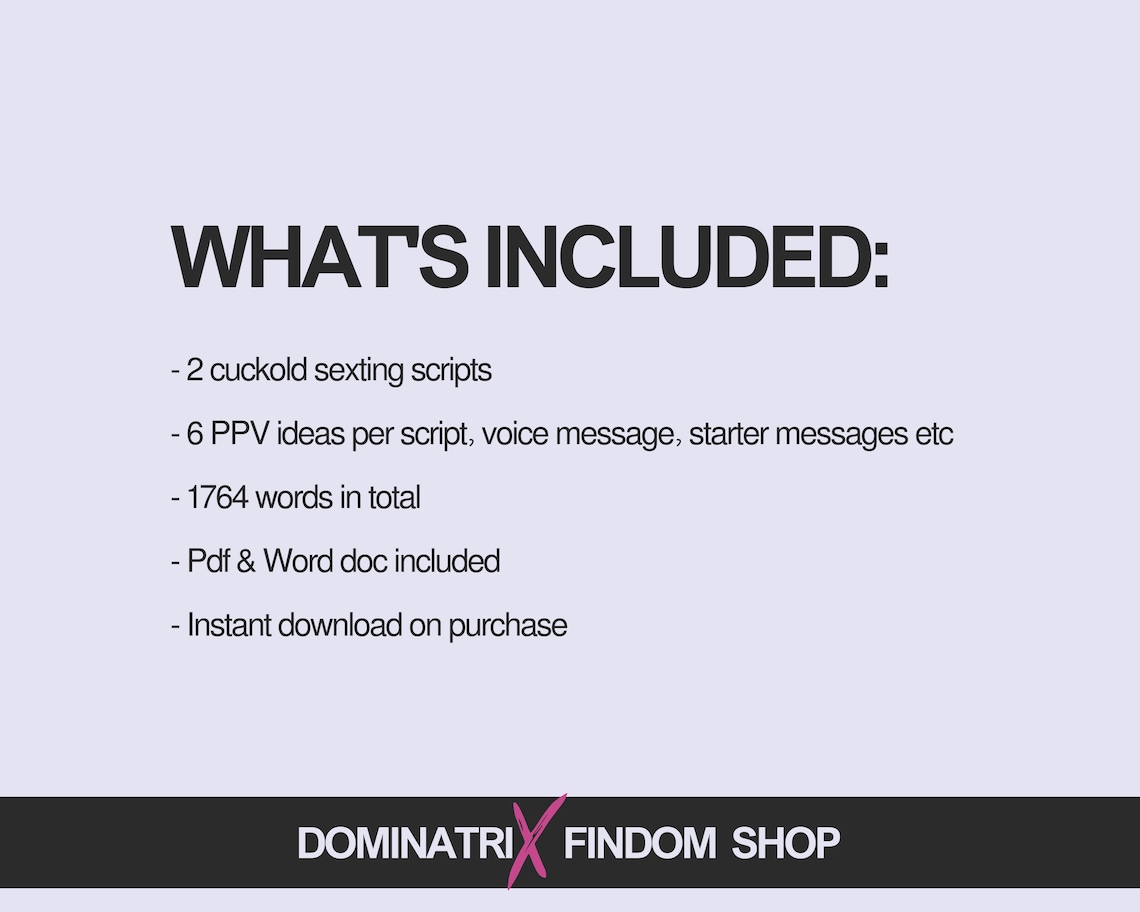 Cuckold Sexting Scripts Bundle | 2 Cuckold-themed Sexting Scenarios ...