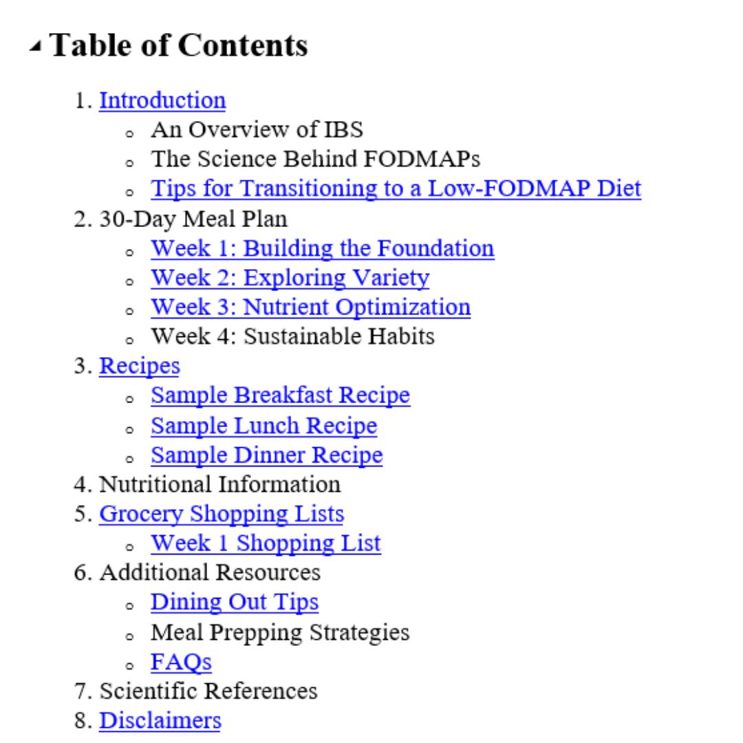 IBS Diet Food List With FODMAP for Irritable Bowel Syndrome, Gut Health ...