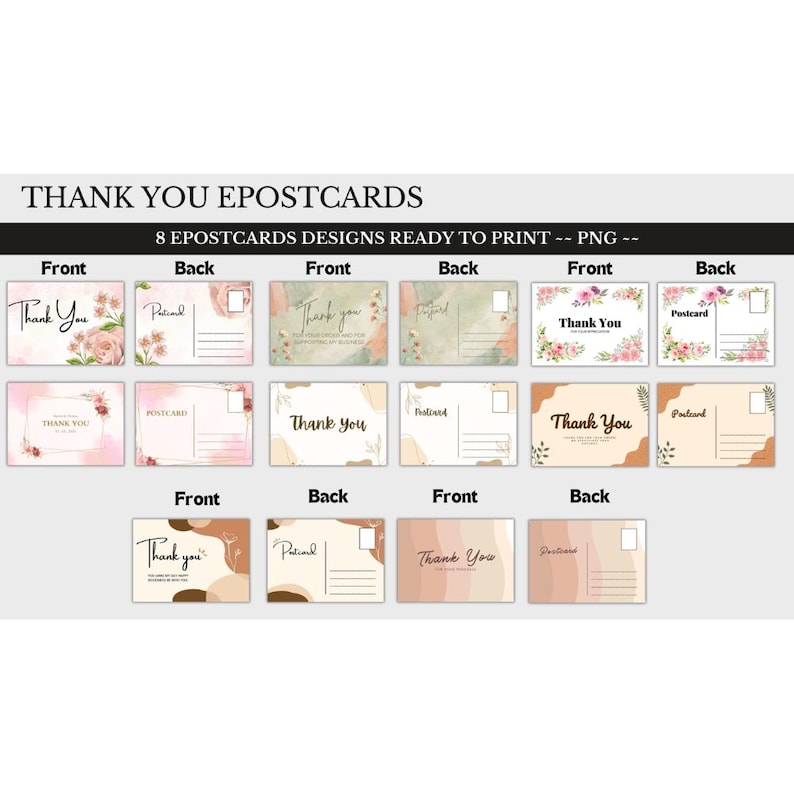 Fibeidigicards_epostcard - Title: Thank You Design 3 - Etsy