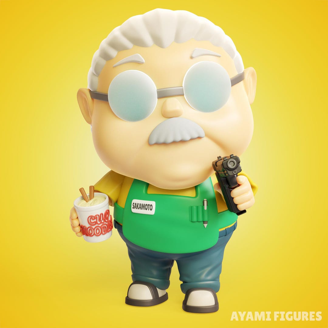 Sakamoto Taro Chibi - STL: Sakamoto Days Anime 3D Print File - Etsy