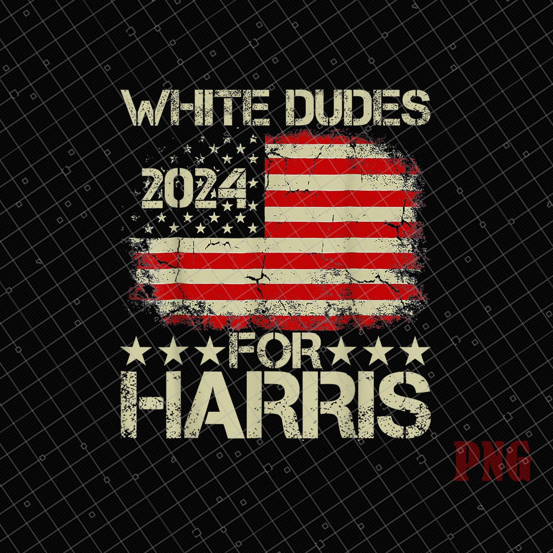 White Dudes for Harris Png, Kamala Harris President 2024 Png, Harris ...