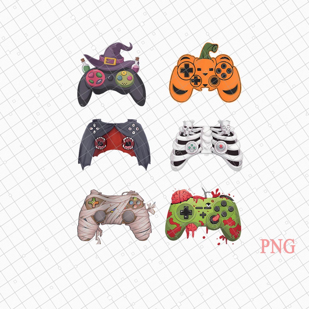 Gaming Controllers Halloween Png, Zombie Gaming Controllers Halloween ...