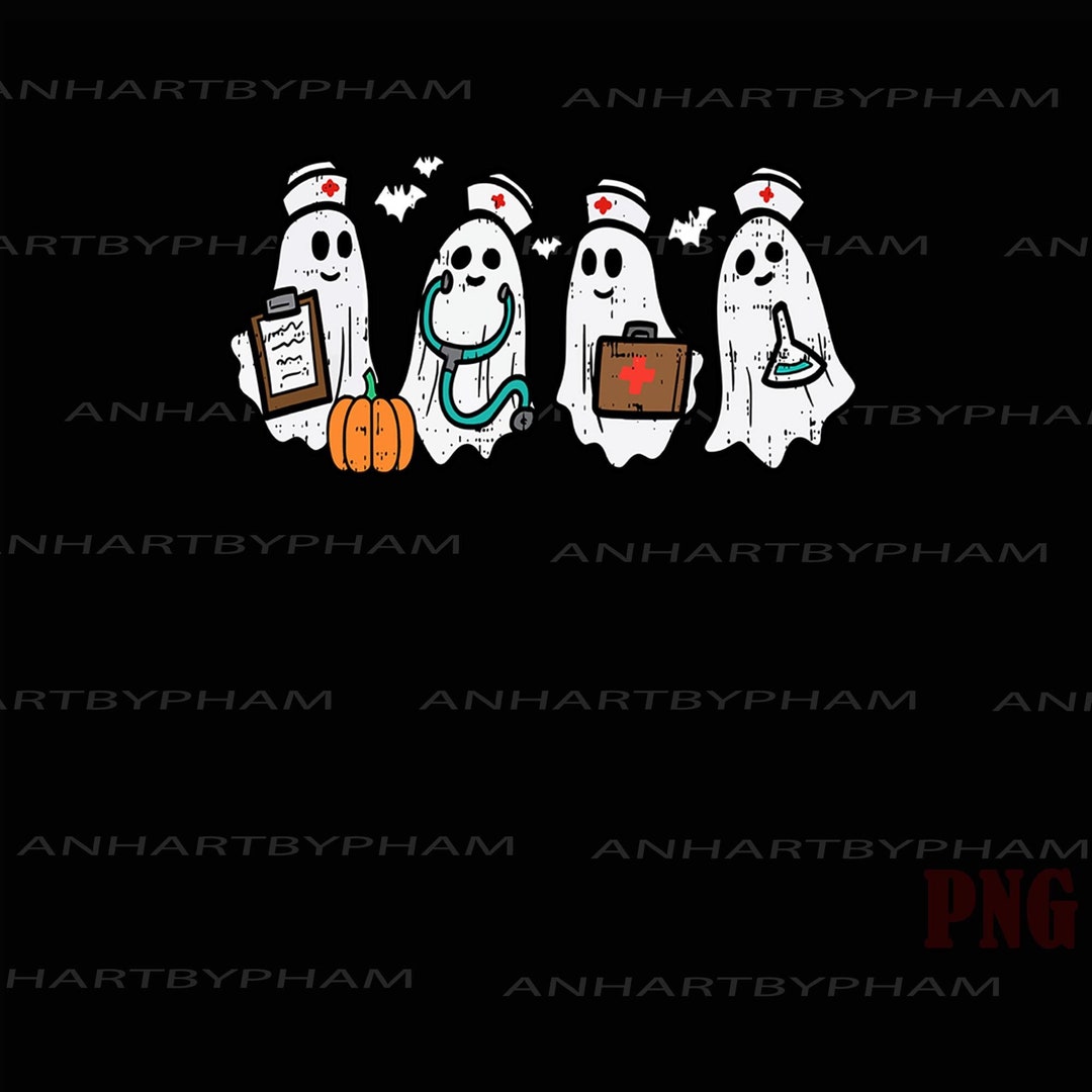 Ghost Nurses Png, Nurse Halloween Png, Halloween Nursing Png, Nurse ...