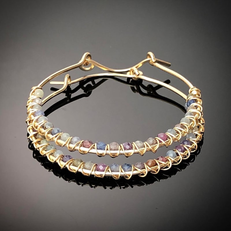 Wire Wrapped Hoops - Etsy