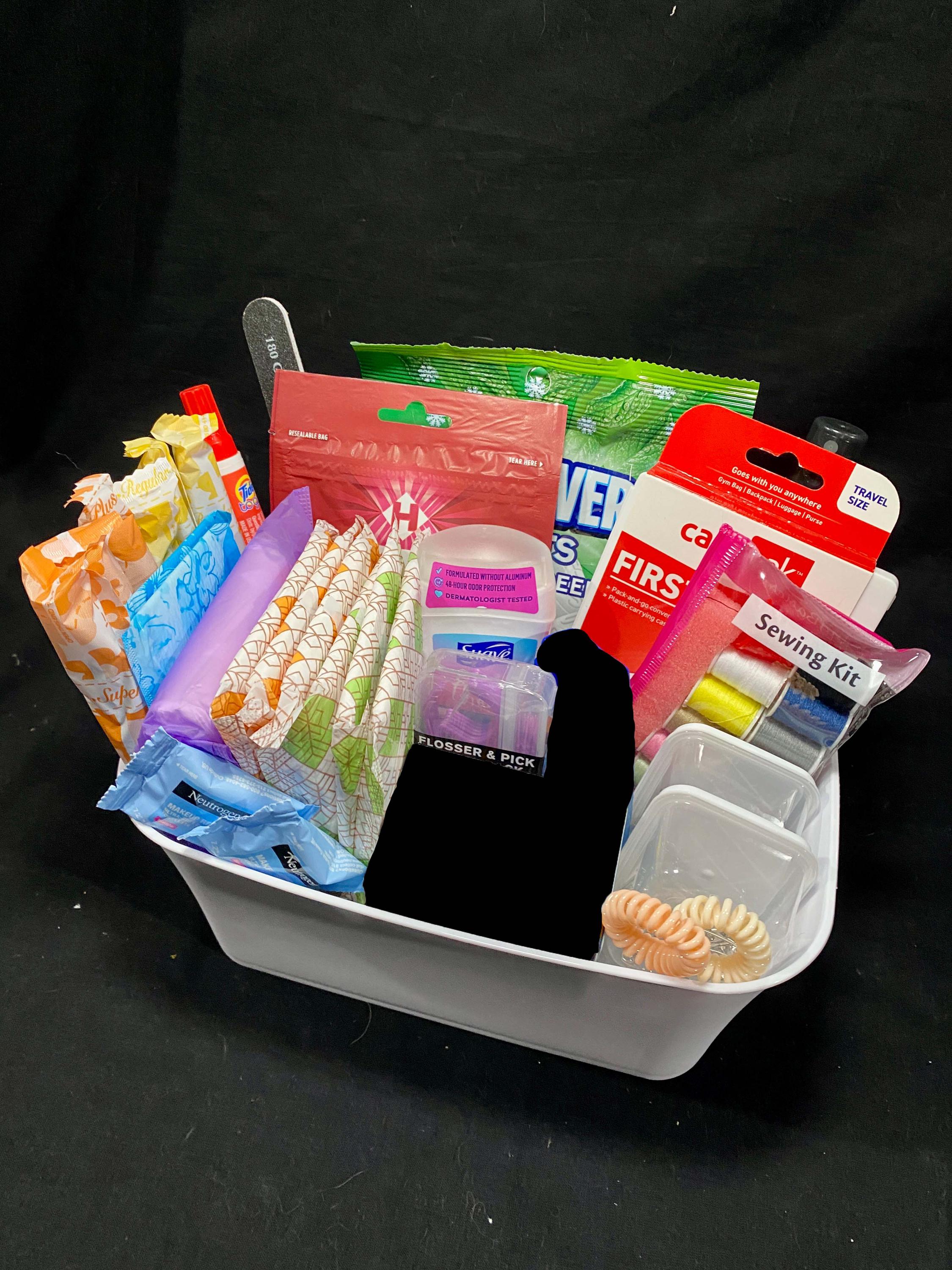 Wedding Guest Women's Bathroom Essentials Basket: Bathroom Emergency ...
