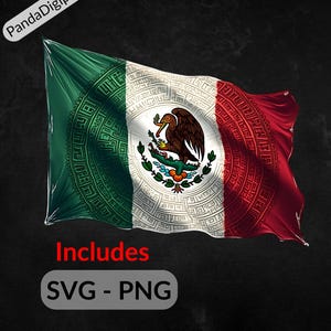 Aztec Mexican Flag SVG PNG: Vintage Sublimation Art (digital File) - Etsy