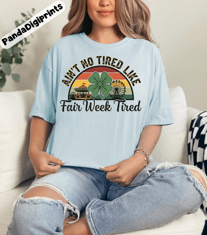 Ain’t No Tired Like Fair Week Tired SVG PNG, Funny 4H Livestock Show ...