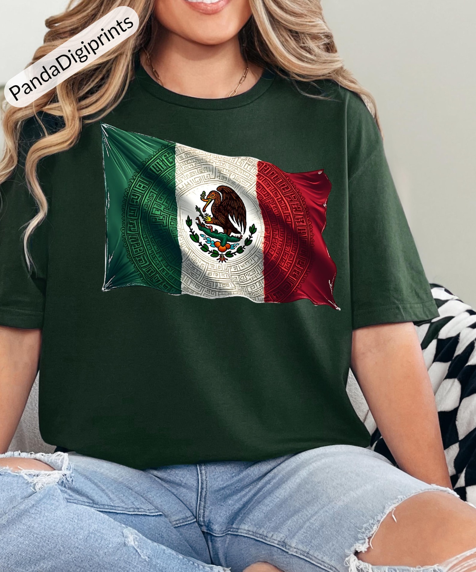 Aztec Mexican Flag SVG PNG: Vintage Sublimation Art (digital File) - Etsy