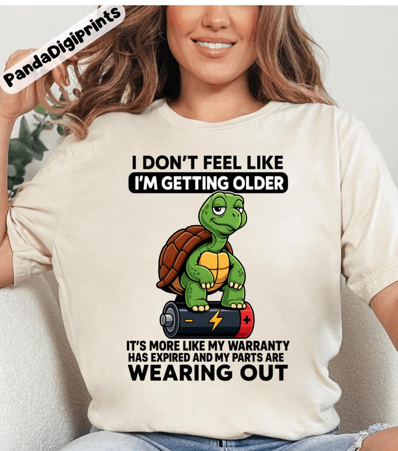 Funny Aging Turtle Design: Warranty Expired Retirement Gift (digital ...