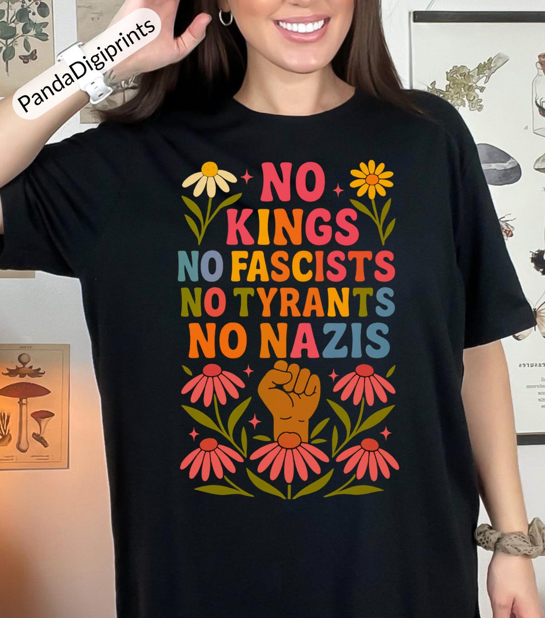 Political Protest Design: Anti Fascist, Anti Tyrant SVG/PNG (digital ...