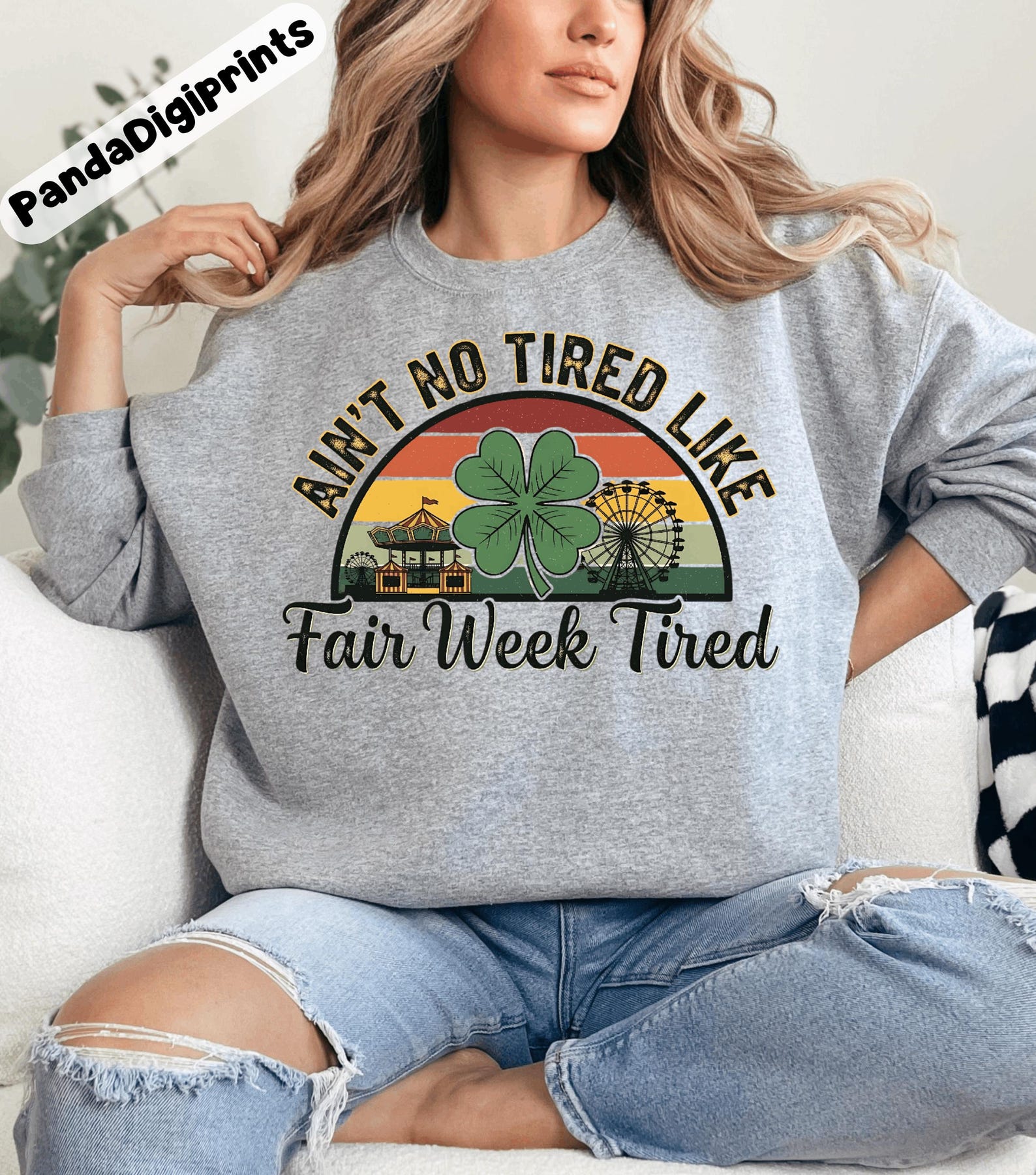 Ain’t No Tired Like Fair Week Tired SVG PNG, Funny 4H Livestock Show ...