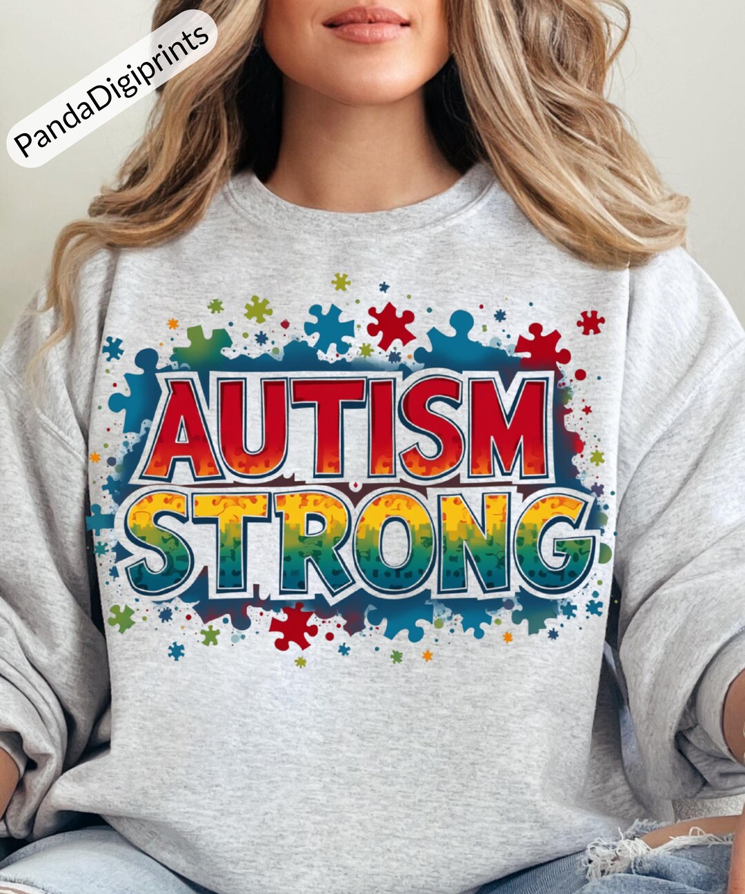 Autism Strong Svg, Autism Awareness Png, Autism Puzzle Design, Autism ...