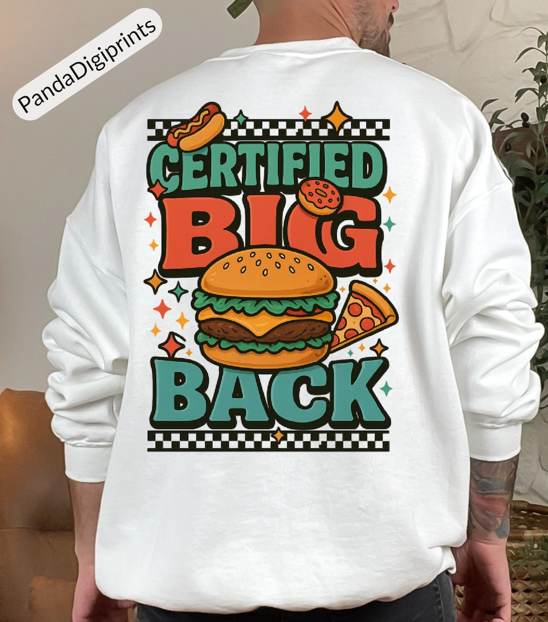 Certified Big Back Png, Funny Fast Food Svg, Dad Bod Humor Design ...