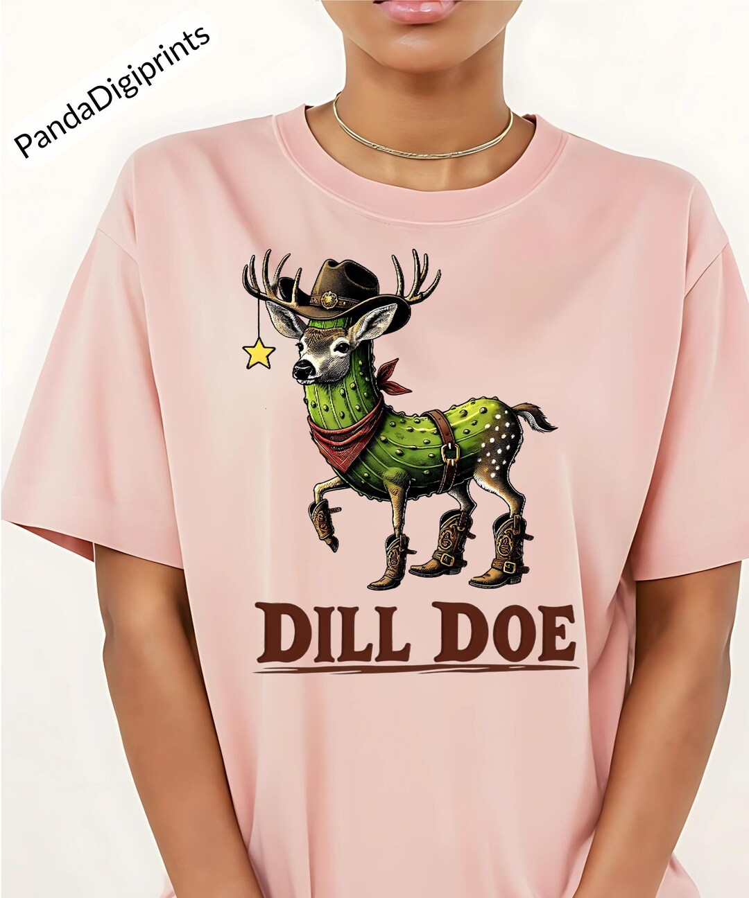 Dill Doe Ranch Wrangler SVG: Funny Pickle Cowboy Png, Sarcastic Deer ...