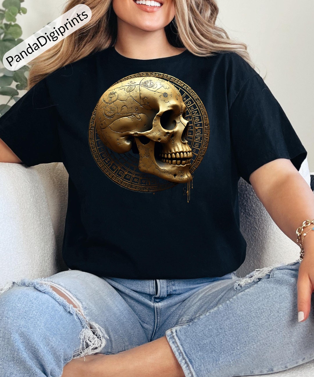 Aztec Gold Skull Png, Aztec Calendar Skull, Calavera Día De Los Muertos ...