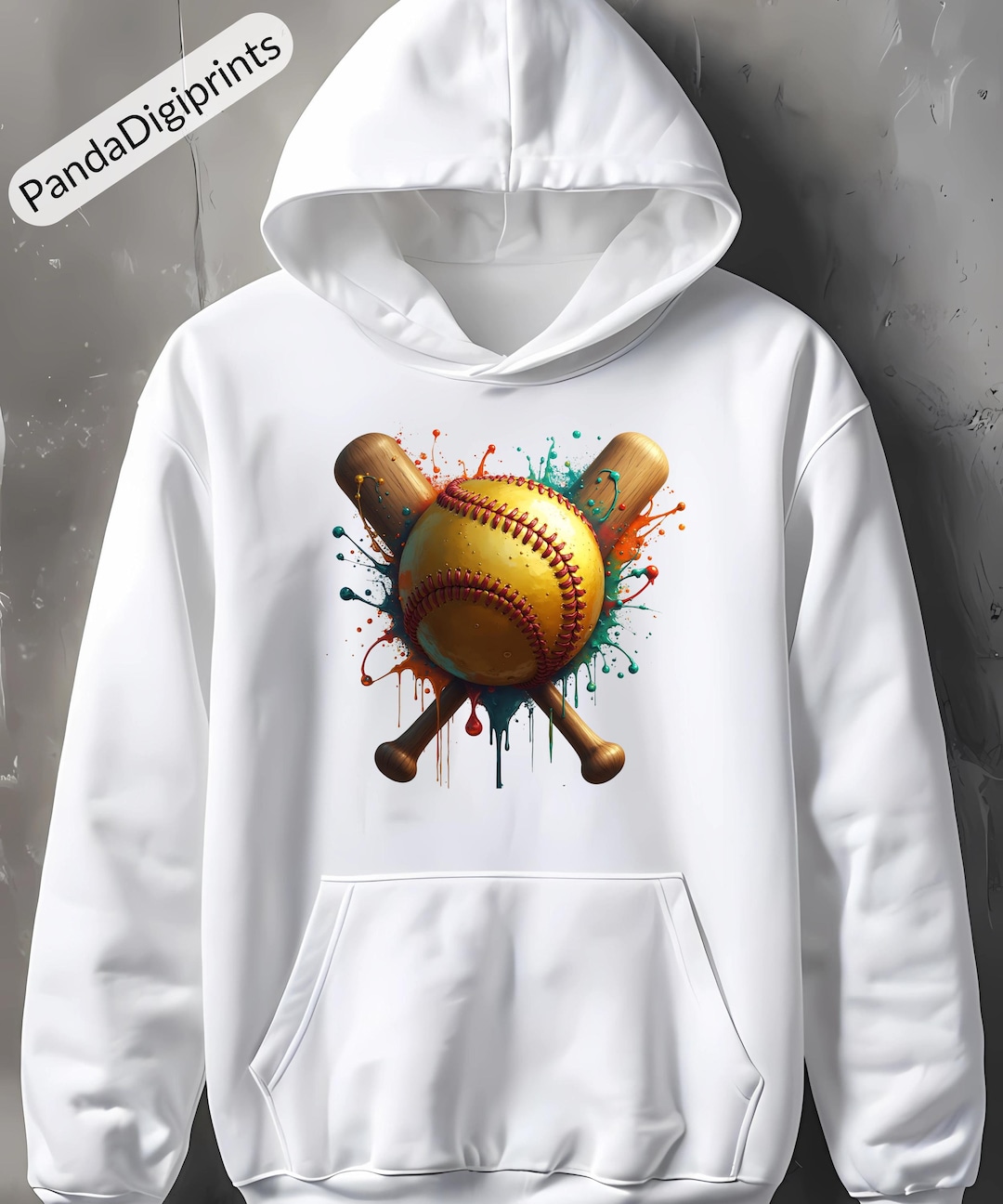 Golden Baseball Splash PNG , SVG - Dripping Baseball Sublimation Design ...