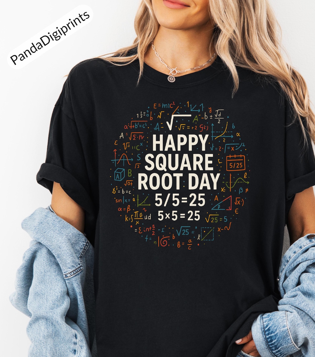 Square Root Day 2025 Tee, 5/5/25 Math Shirt, Square Root Humor, Funny ...