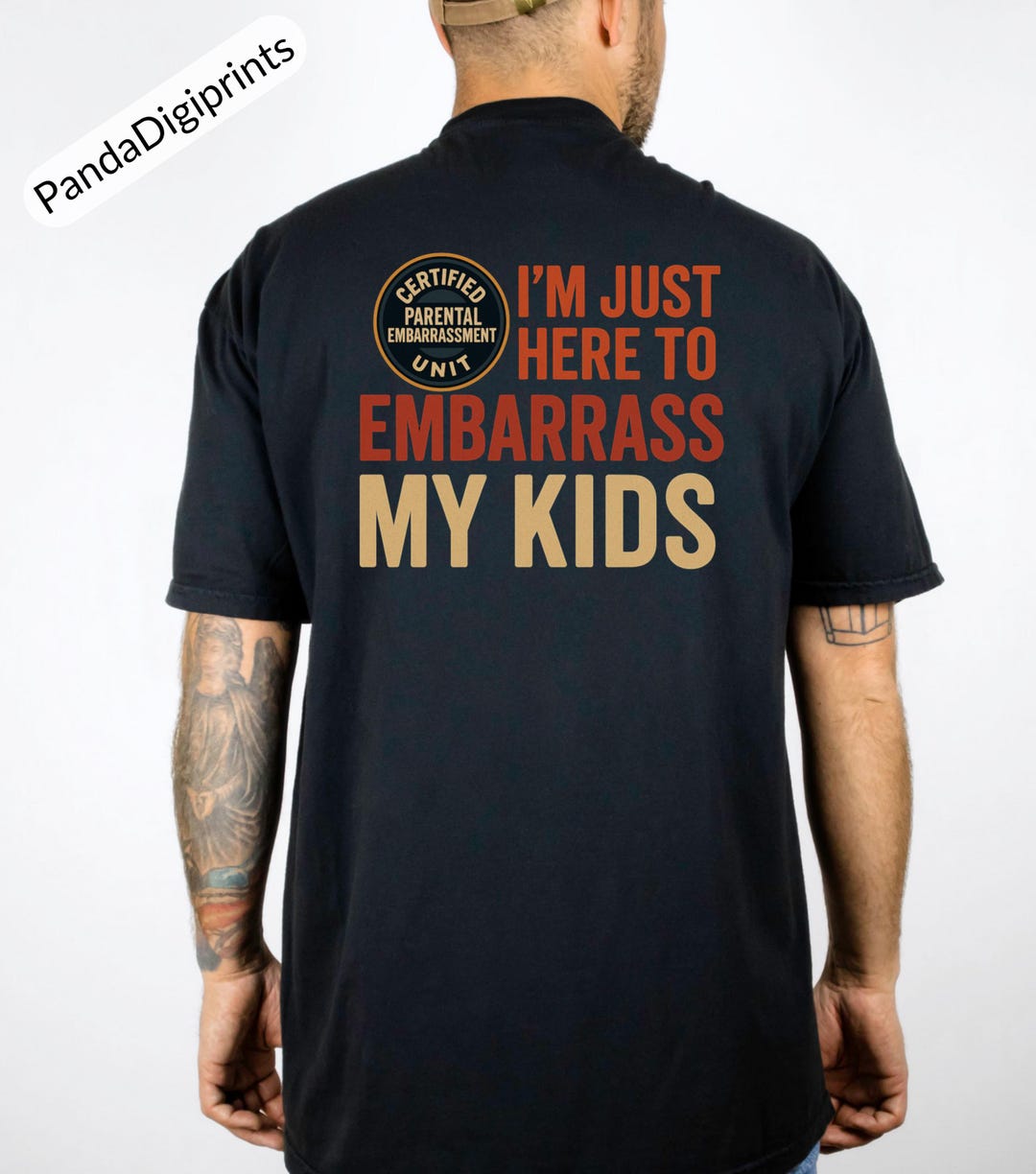 I'm Just Here to Embarrass My Kids Svg Png, Funny Dad Clipart, Cringe ...