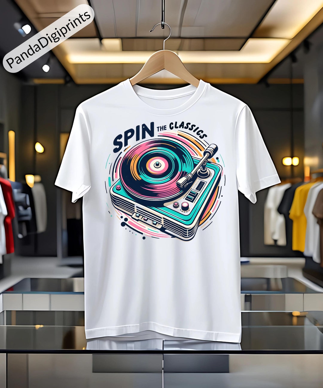 Retro Vinyl Record Player PNG: Vintage DJ Art (digital Download) - Etsy UK