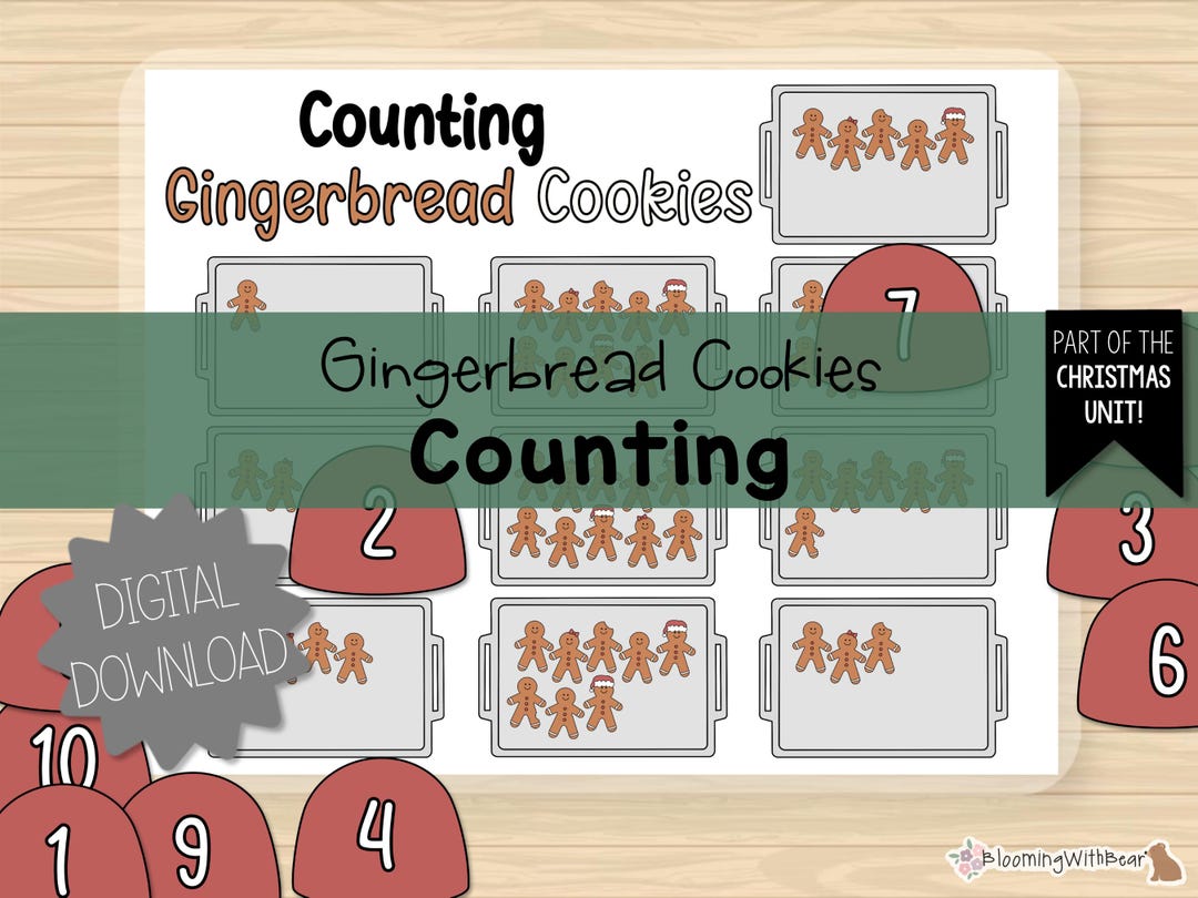 Counting Gingerbread Cookies | Christmas Activity | Winter | Counting ...