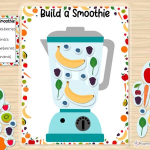 Build a Smoothie | Pretend Play | Patterns | Following Directions ...