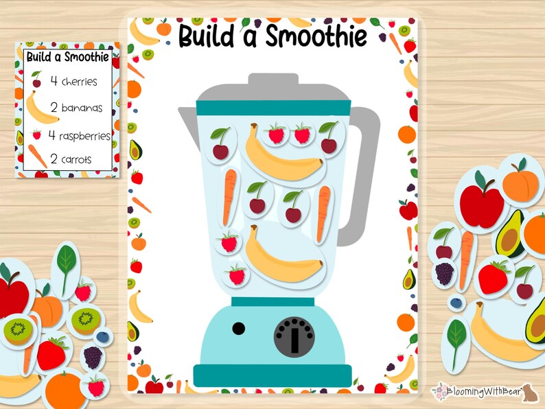 Build a Smoothie | Pretend Play | Patterns | Following Directions ...