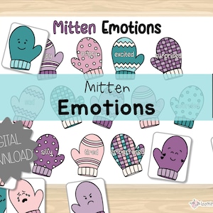 Winter Mitten Emotions | Holiday Activity | Feelings Matching | Social ...