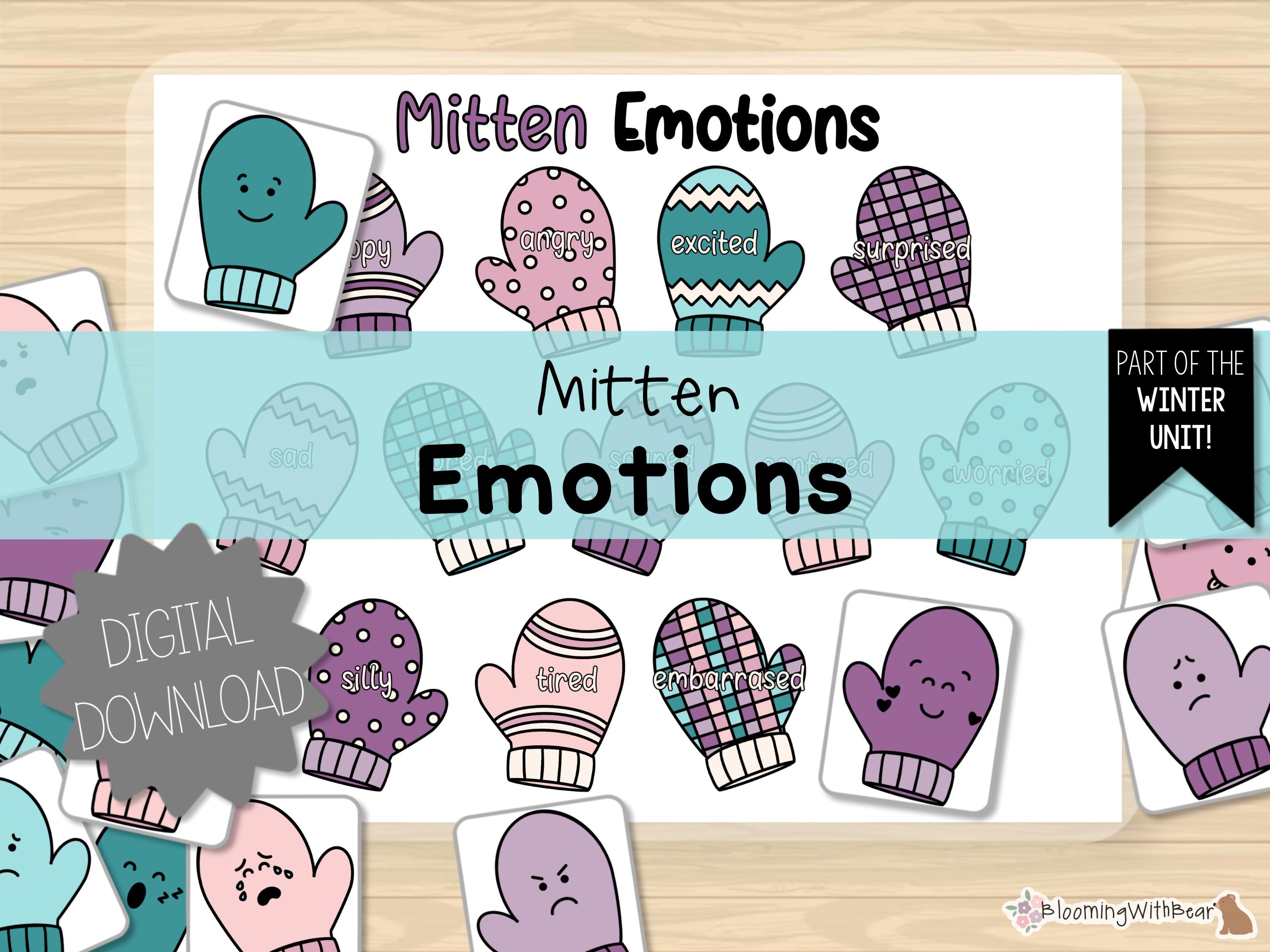 Winter Mitten Emotions | Holiday Activity | Feelings Matching | Social ...