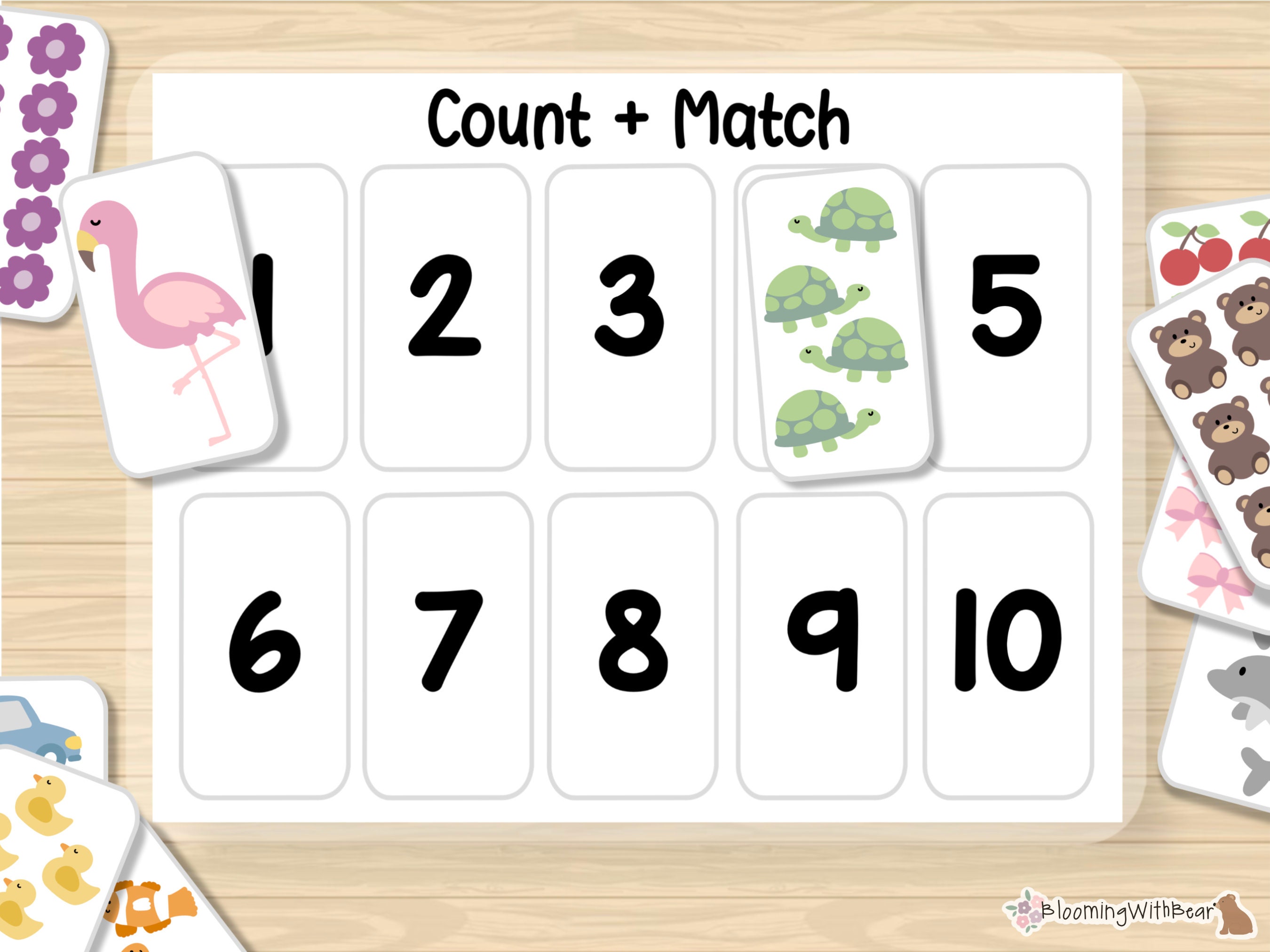 Count and Match | Counting to 10 | Matching | Number Identification ...