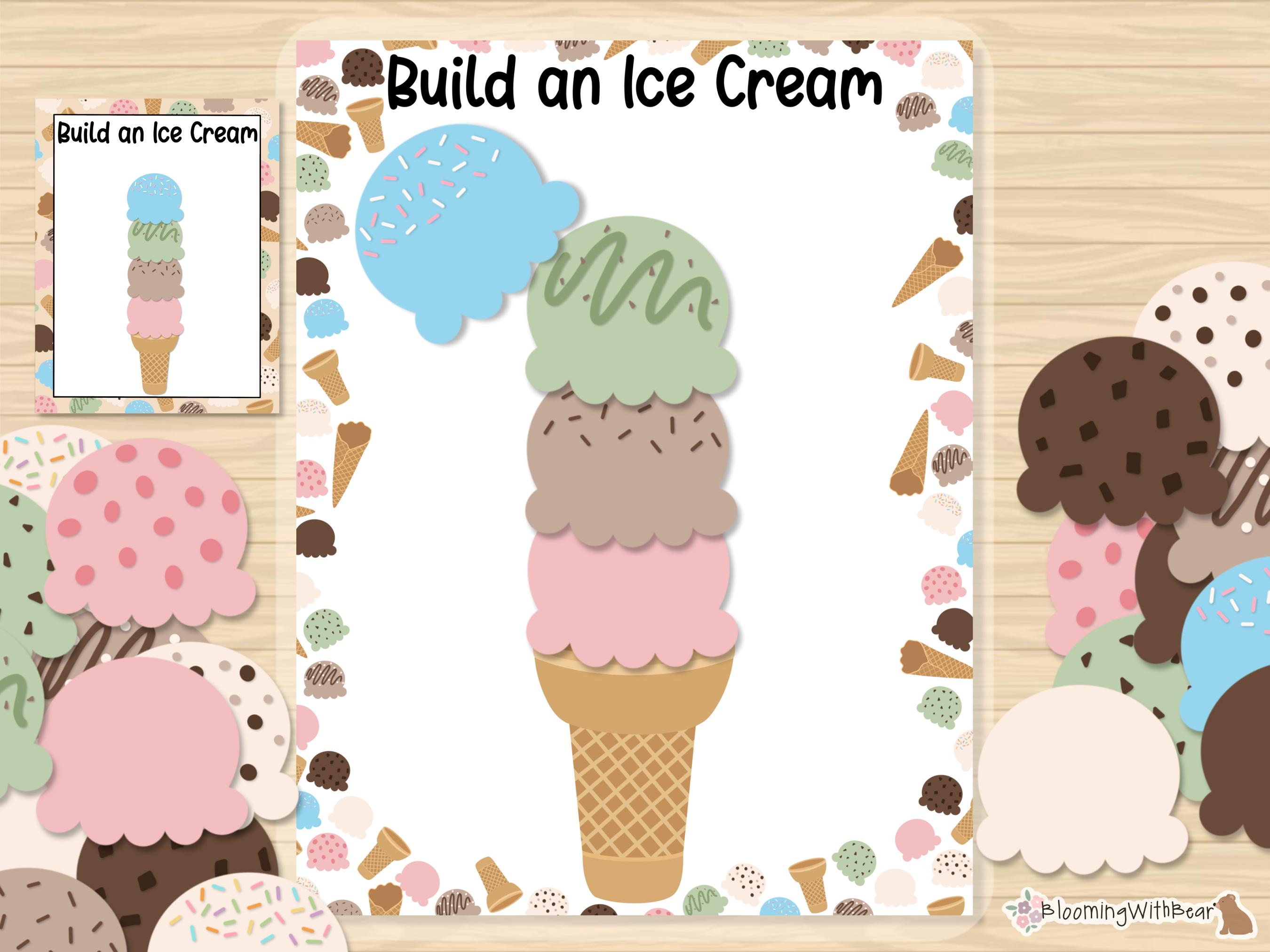 Build an Ice Cream | Pretend Play | Patterns | Following Directions ...