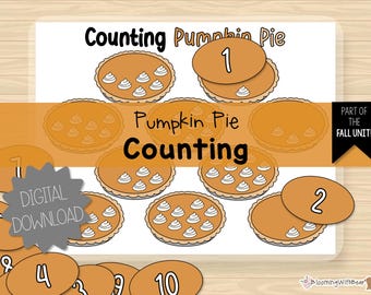 Fall Count and Clip | Pumpkin Activity | Fall Learning | Autumn ...