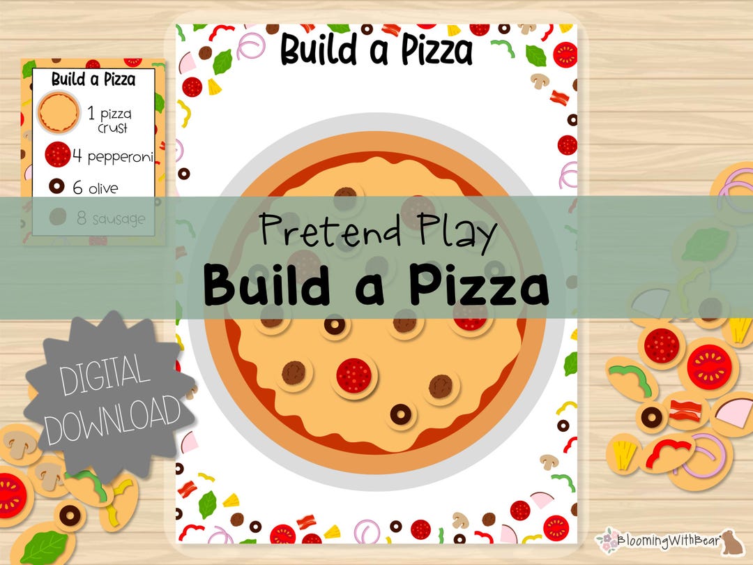 Build a Pizza | Pretend Play | Patterns | Following Directions ...