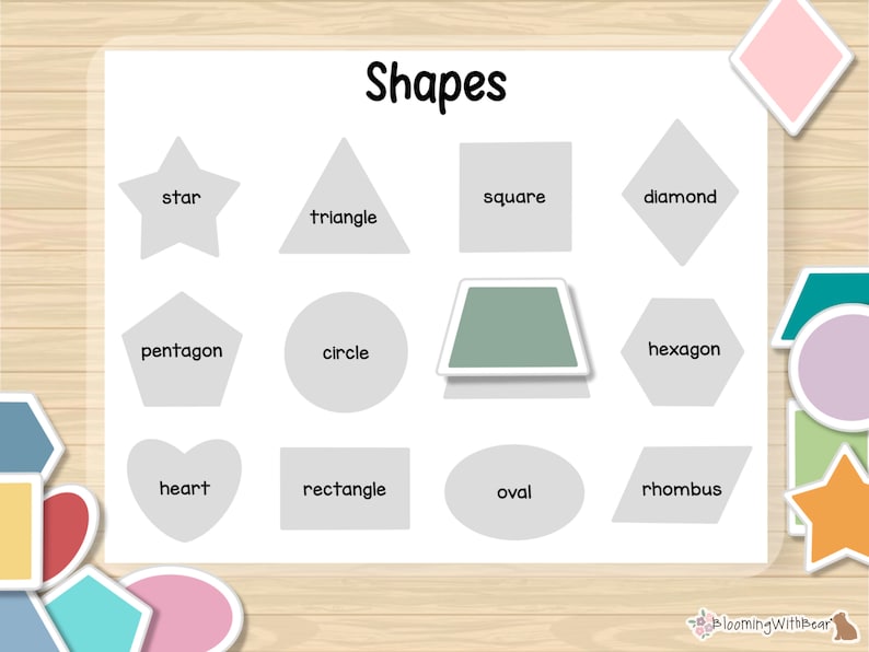 Shape Matching | 2D Shapes | Basic Shapes | Learning Shapes | Matching ...