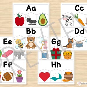 Alphabet Picture Puzzle | Letter Match | Phonics | Preschool Printable ...