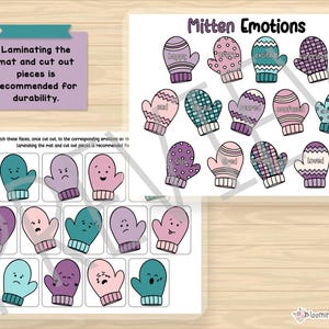 Winter Mitten Emotions | Holiday Activity | Feelings Matching | Social ...
