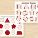 Baseball Shapes Matching Activity: Preschool Printable (digital ...
