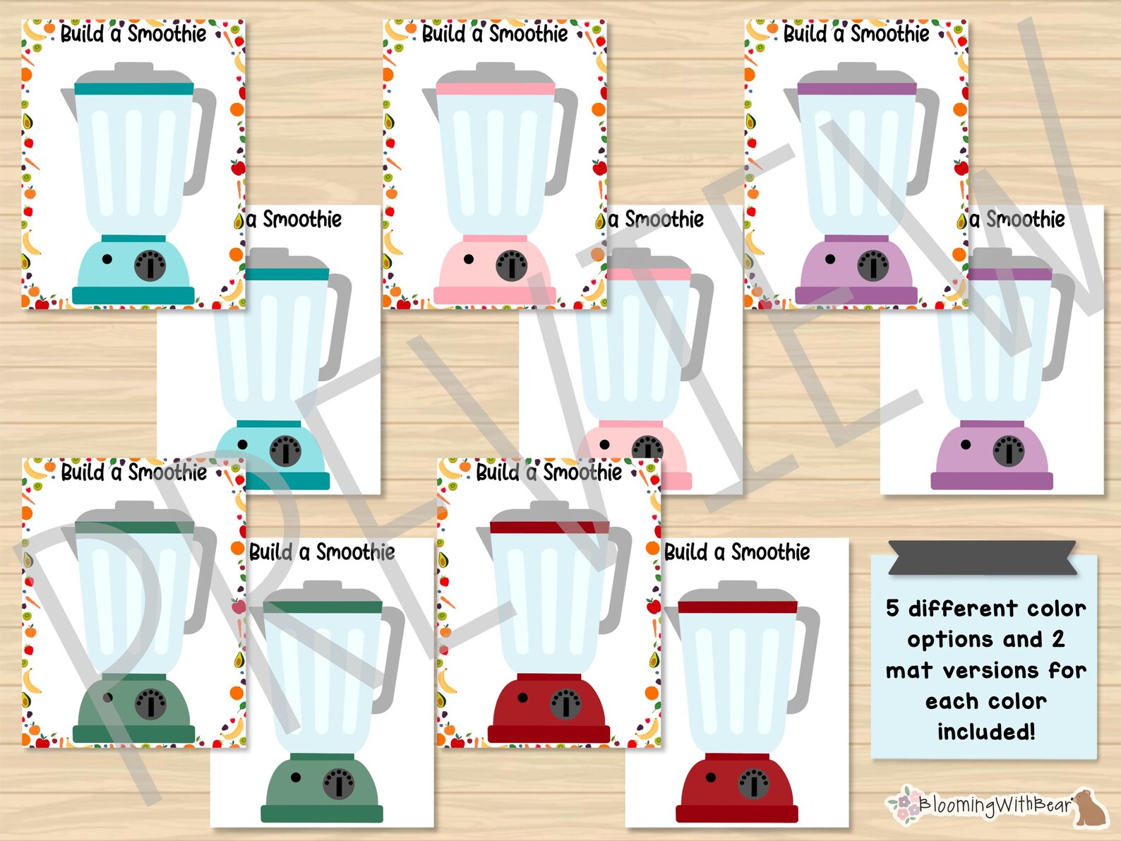 Build a Smoothie | Pretend Play | Patterns | Following Directions ...