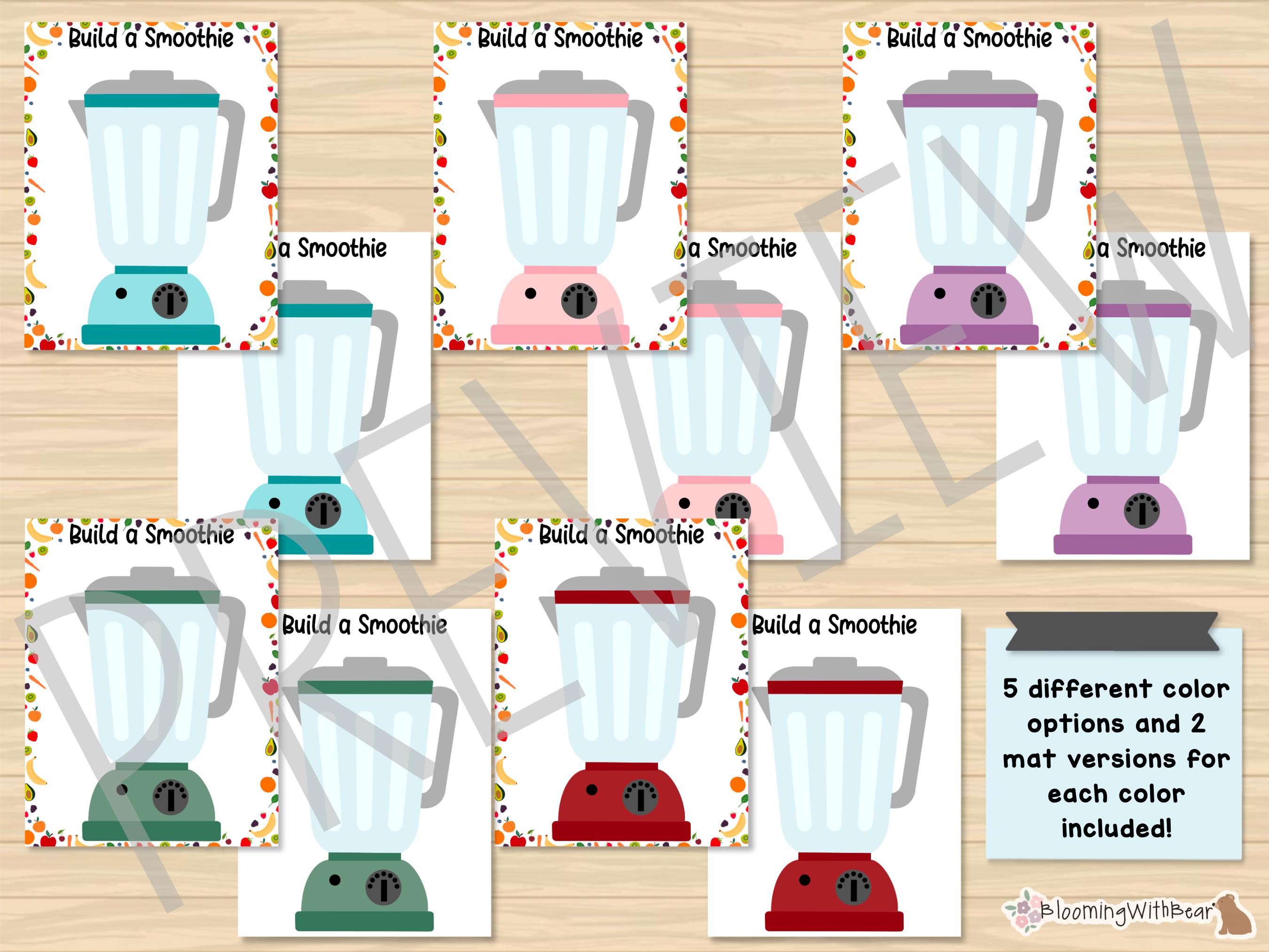 Build a Smoothie | Pretend Play | Patterns | Following Directions ...