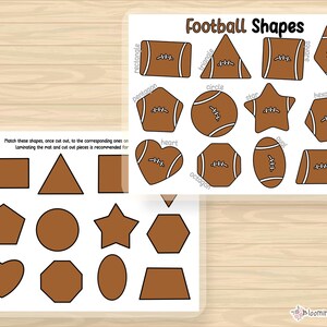 Football Shapes | 2D Shapes | Learning Shapes | Sports | Matching ...