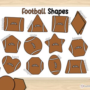Football Shapes | 2D Shapes | Learning Shapes | Sports | Matching ...