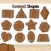 Football Shapes Matching Activity: Preschool Printable (digital ...