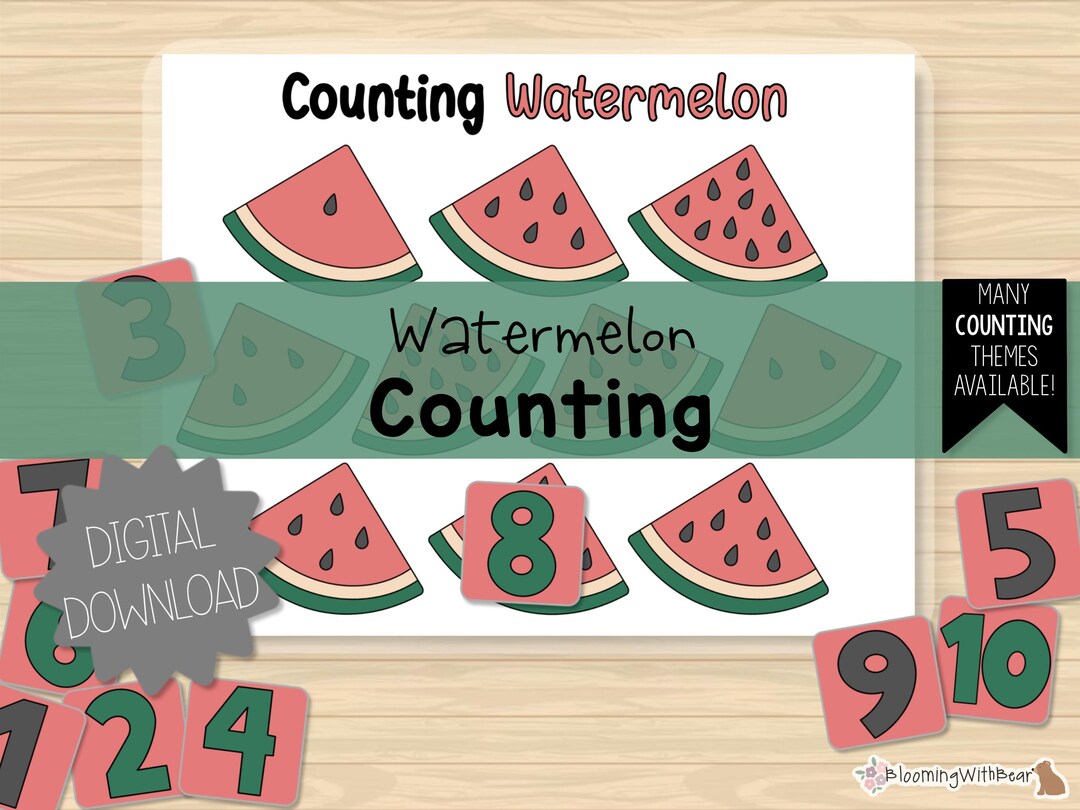 Counting Watermelon Seeds | Counting Activity | Counting to 10 ...