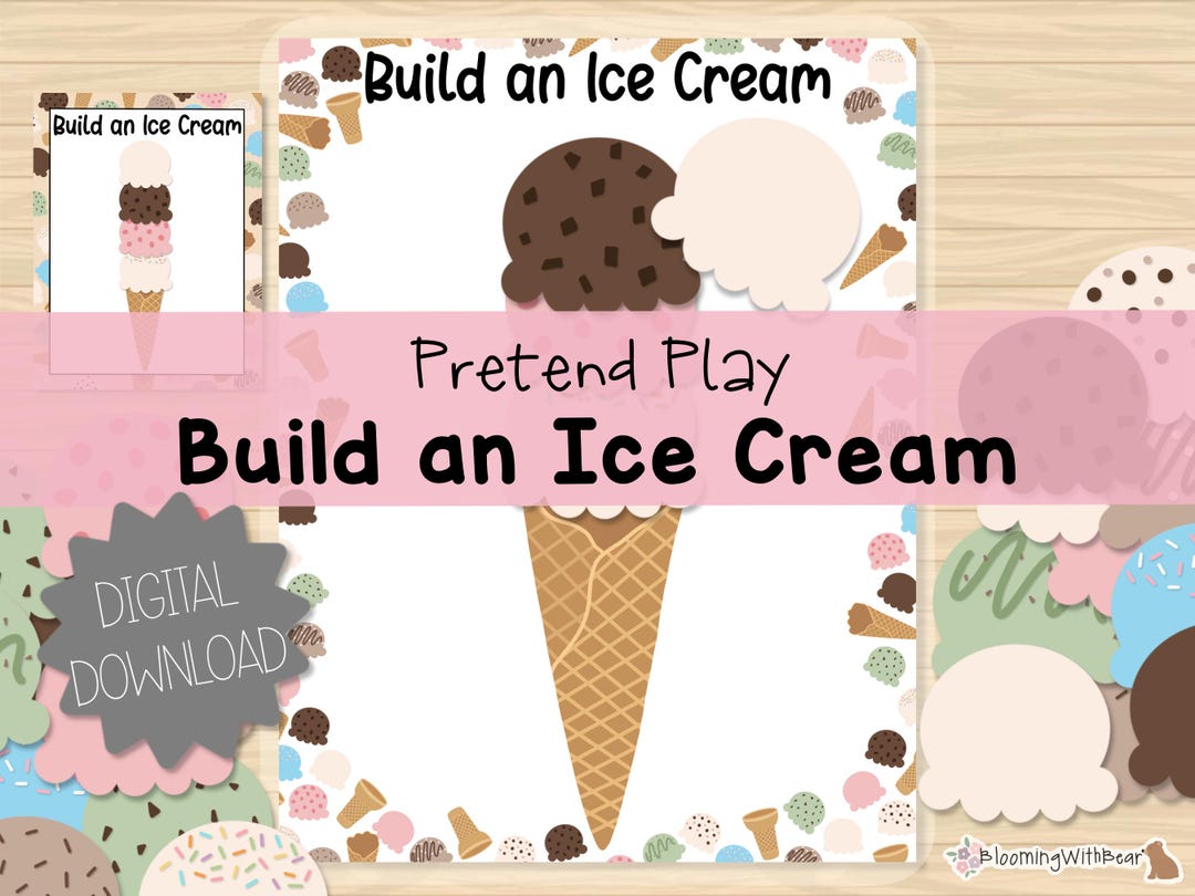 Build an Ice Cream | Pretend Play | Patterns | Following Directions ...