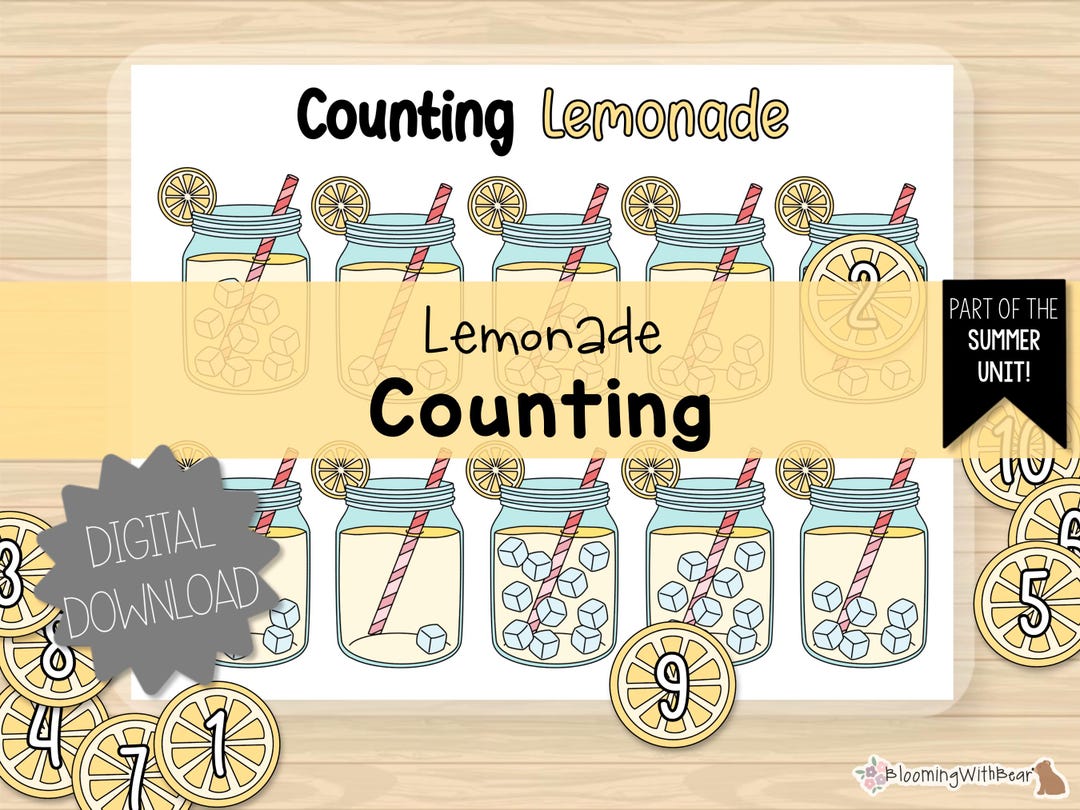 Summer Counting | Summer Activity | Lemonade | Counting to 10 ...